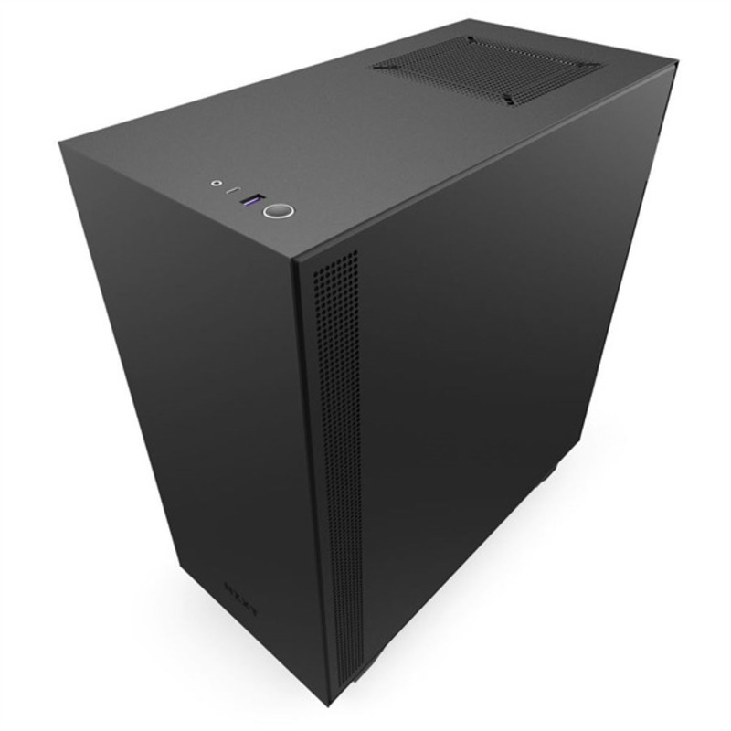 NZXT CA-H510I-B1 H510i Compact Mid Tower Black/Black Chassis with Smart ...